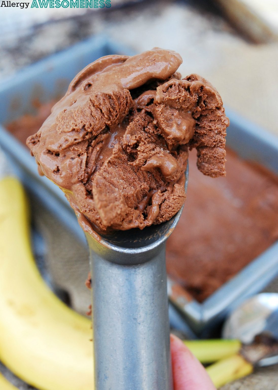 Vegan No-Churn Chocolate Banana Ice Cream