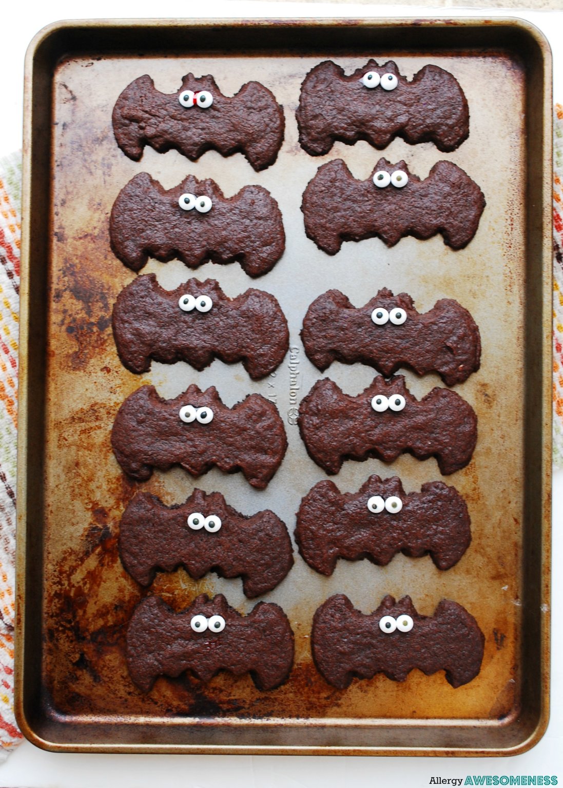 Chocolate Sugar Cookie Bats (Gluten, dairy, egg, soy, peanut & tree nut ...