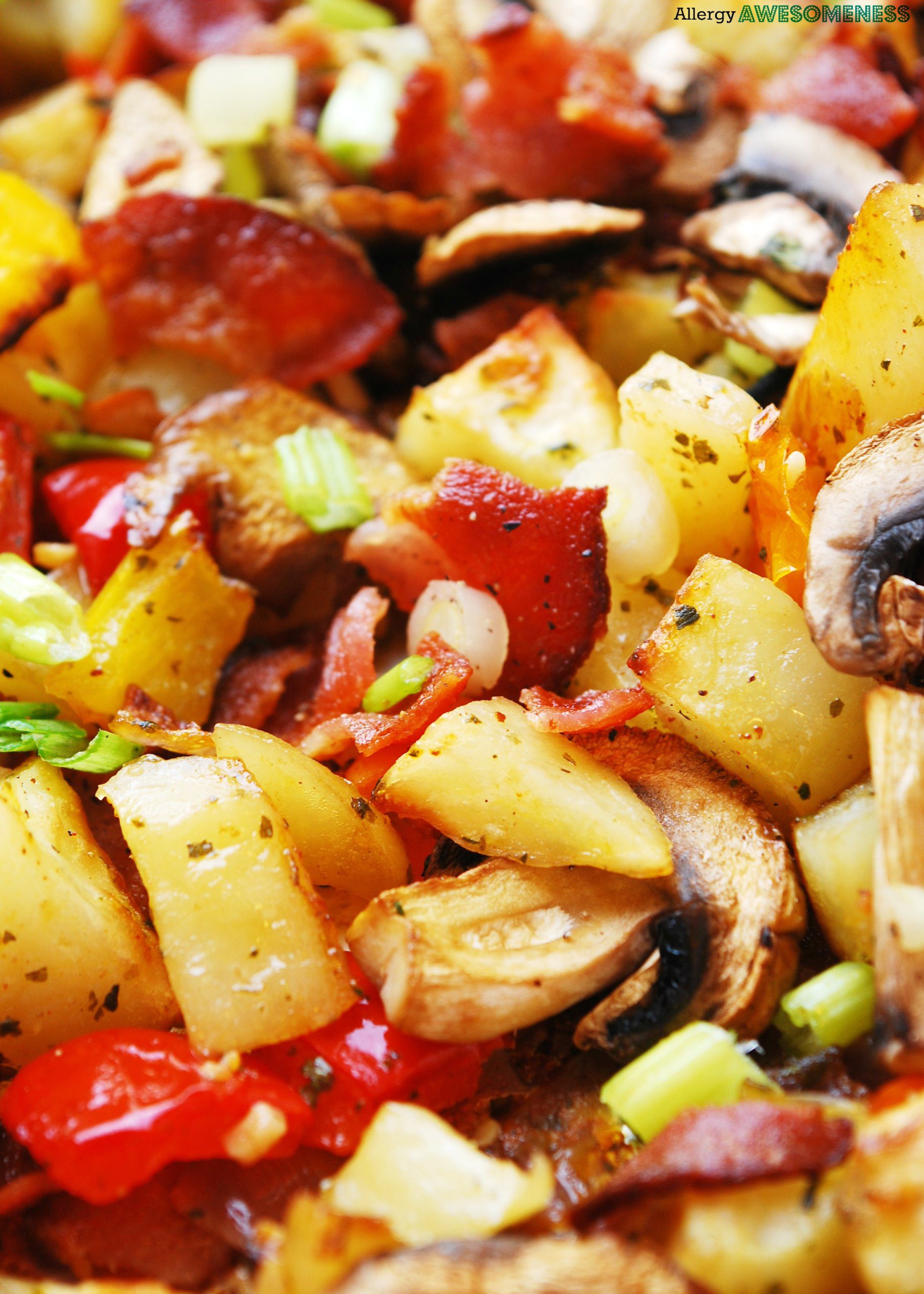 Dairy & Gluten-free Breakfast Bacon Potatoes | Allergy Awesomeness